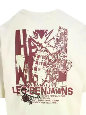 LES BENJAMINS Graphic-print T-shirt - Neutrals