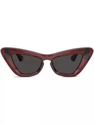 Burberry Rose Monogram Cat-eye Sunglasses - Red