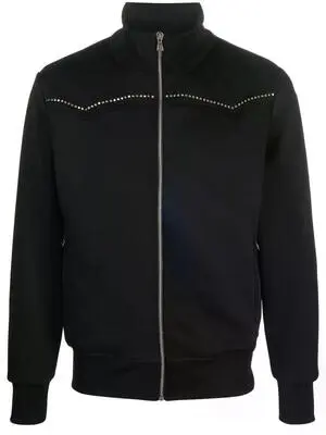 Palm Angels Monogram-appliqué Track Jacket - Black