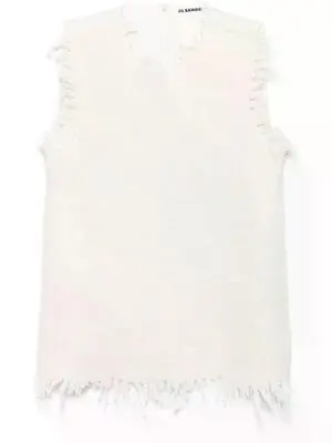 JIL SANDER Panelled Vest - Neutrals