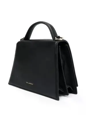 Karl Lagerfeld Medium Signature Leather Cross Body Bag