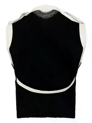 LITKOVSKA Sleeveless Morale Top With Contrasting Collar