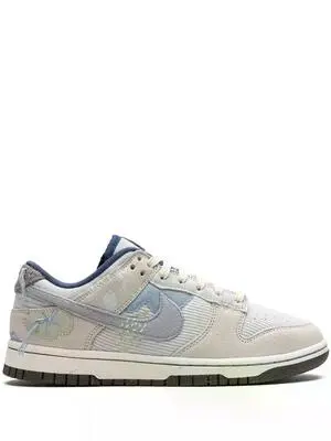 Nike Dunk Low Photon Dust Paneled Sneakers - Blue