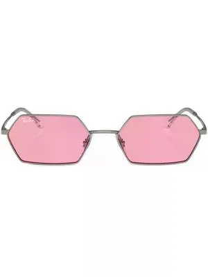 Ray-ban Yevi Geometric-frame Sunglasses - Grey