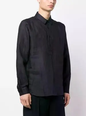 Orlebar Brown Long-sleeve Linen Shirt - Blue