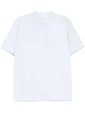 Lacoste Signature-print T-shirt - Blue