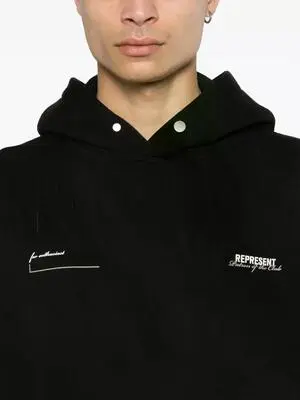 REPRESENT Patron Of The Club Cotton Hoodie - Black