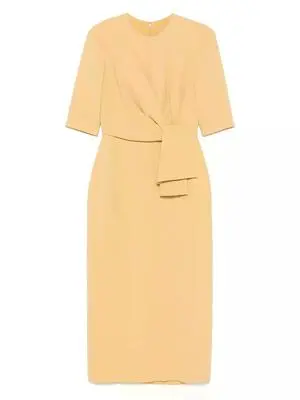 Elie Saab Cady Midi Dress - Yellow