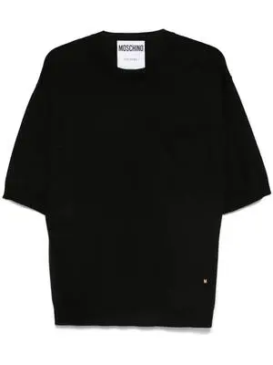 Moschino Knitted T-shirt - Black