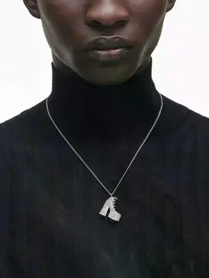 Marc Jacobs Pavé Kiki Boot Necklace