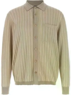 Brioni Fine-knit Striped Shirt