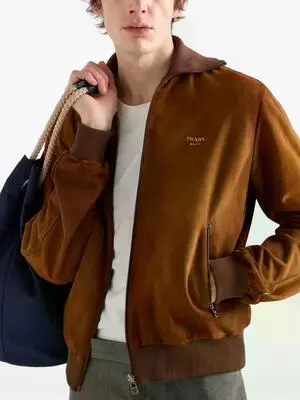 Prada Suede Bomber Jacket
