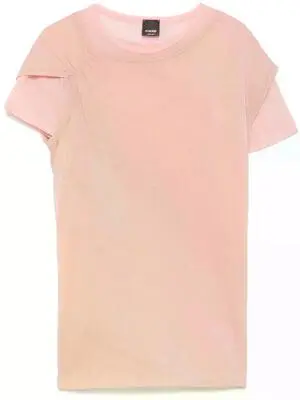 Pinko Ruched Crew Neck Short Sleeve T-shirt