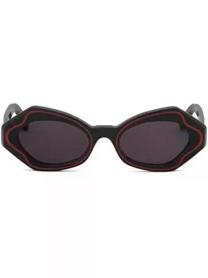 Marni Geometric Tinted Sunglasses - Black