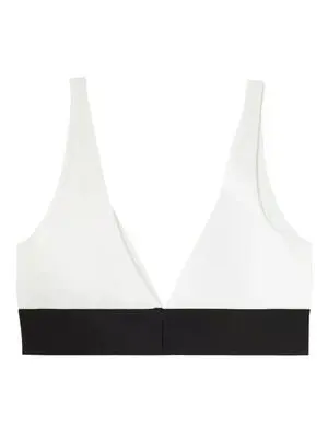 Palm Angels Logo-underband Triangle-cup Bra