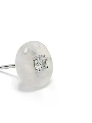 Fernando Jorge 18kt White Gold Orbit Moonstone And Diamond Earrings
