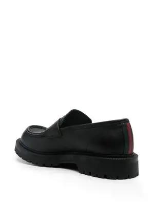 Gucci Gg Leather Loafers