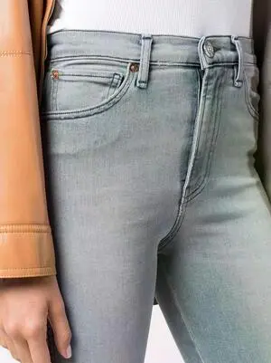 3x1 Slit-hem Skinny Jeans