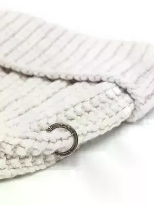 Werkstatt:München Ribbed Cashmere Beanie With Ring Detail