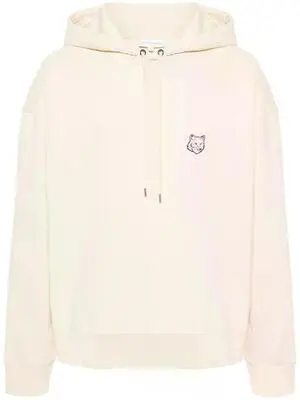 Maison Kitsuné Bold Fox Head Cotton Hoodie - Neutrals