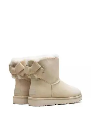 UGG Mini Bailey Suede Bow Cream Boots