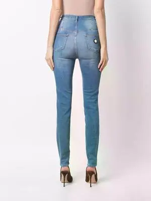 Philipp Plein Super High-waist Skinny Jeans
