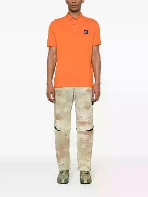 Stone Island Shell Camouflage Pattern Panelled Trousers