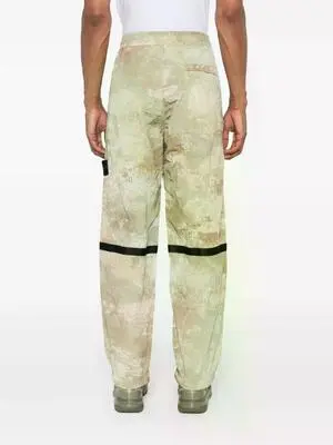 Stone Island Shell Camouflage Pattern Panelled Trousers
