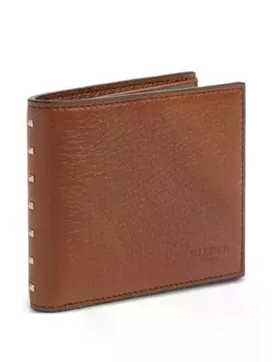 Valentino Garavani Rockstud Leather Wallet - Brown