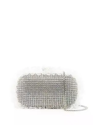 SELF-PORTRAIT Crystal Lace-detail Clutch Bag