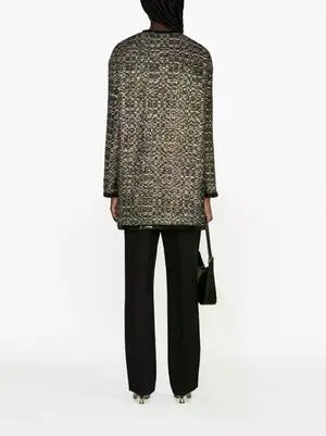 Giambattista Valli Metallic-thread Tweed Midi Coat