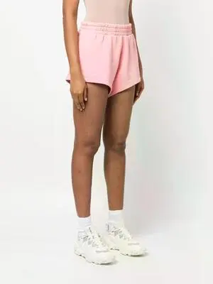 REINA OLGA Logo-print Cotton Jersey Shorts