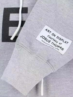 GALLERY DEPT. Cotton Logo Print Hoodie - Grey