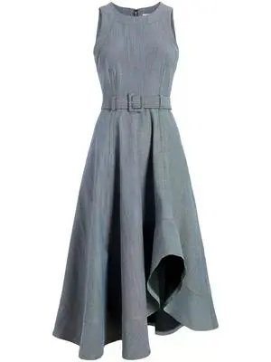 Cinq À Sept Sleeveless Asymmetric Hem Flared Dress
