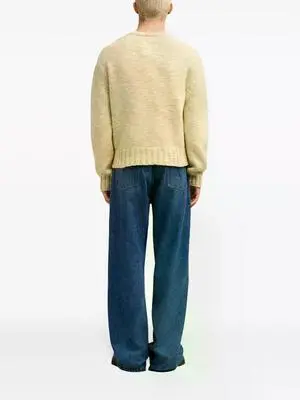 AMI Paris Shearling Crew Neck Sweater