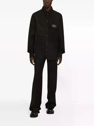 Dolce & Gabbana Logo-patch Cotton Shirt