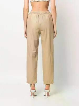YVES SALOMON Straight-leg Lambskin Trousers