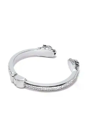 NIALAYA JEWELRY Panther Engraved Bangle Bracelet