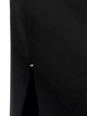Sportmax Asymmetric Neck Sleeveless Maxi Dress With Side Slit And Open Back
