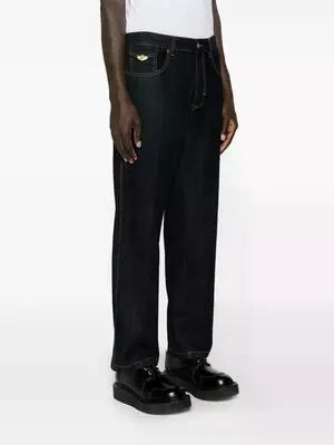 Versace Mid-rise Tapered Jeans - Blue