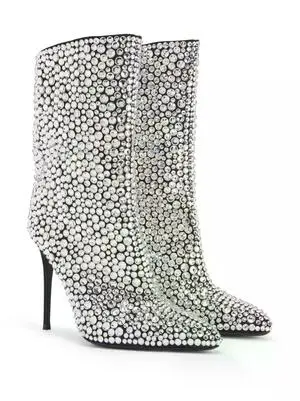 GIUSEPPE ZANOTTI Merissa Sparkle 105mm Boots - Silver