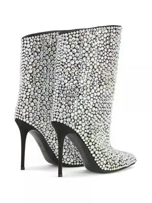 GIUSEPPE ZANOTTI Merissa Sparkle 105mm Boots - Silver