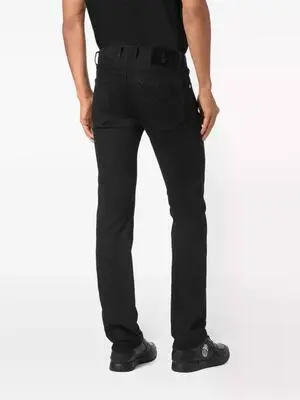 BILLIONAIRE Logo-patch Five-pocket Straight-leg Jeans