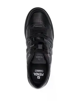 Fendi Match Leather Sneakers