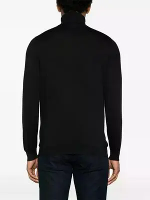 Kiton Fine-knit Roll-neck Jumper - Black