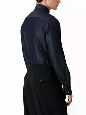 Giorgio Armani Slub-effect Cotton Shirt
