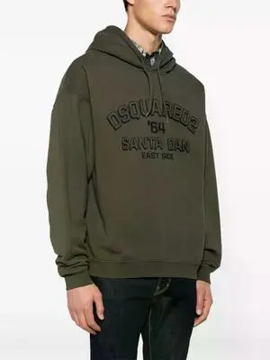 Dsquared2 Logo-embossed Cotton Hoodie