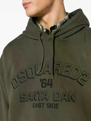 Dsquared2 Logo-embossed Cotton Hoodie