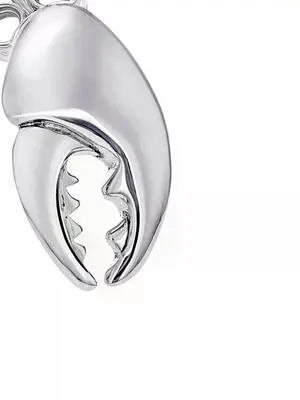 TRUE ROCKS Sterling Crab Claw Stud Earring - Silver