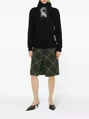 Burberry Check-label Cashmere Scarf
